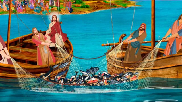 Watch Jesus Wonder Peter's Amazing Catch S1 E13 | TV Shows | DIRECTV