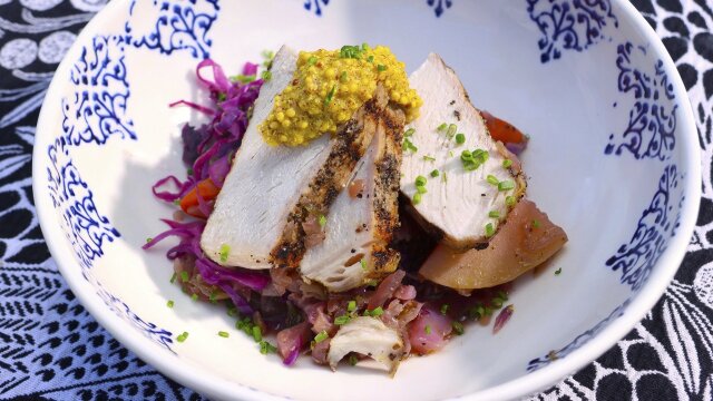 Watch Symon's Dinners Cooking Out Crown the Pork S4 E11 | TV Shows ...