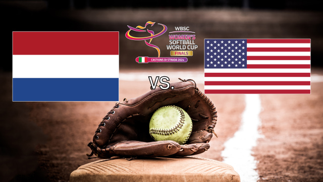 2024 WBSC Women's Softball World Cup Netherlands vs. United States ...